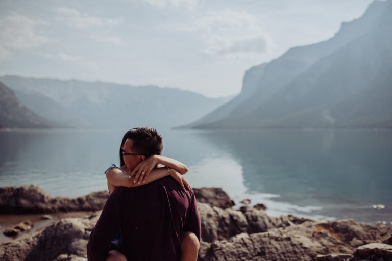 Engagement by Montreal Wedding Photographer in Canmore and Banff